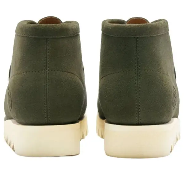 A BATHING APE Manhunt 'olive Darb' Boots - Olive Darb/white