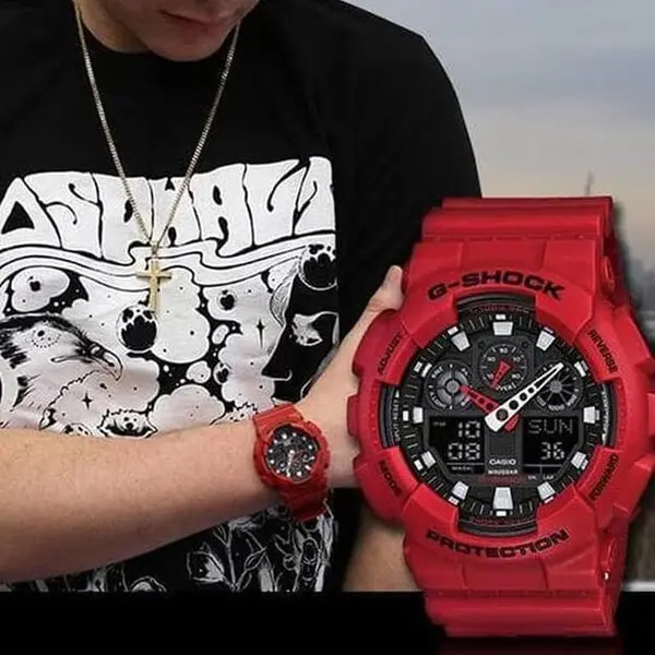 Casio G-shock Analog-digital Watch - Red