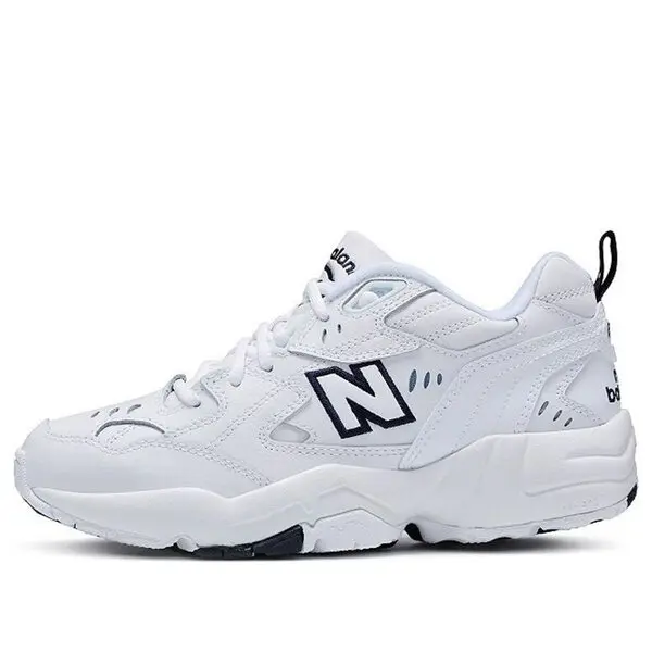 NEW BALANCE 608v1 Lace Up Sneakers - White/blue