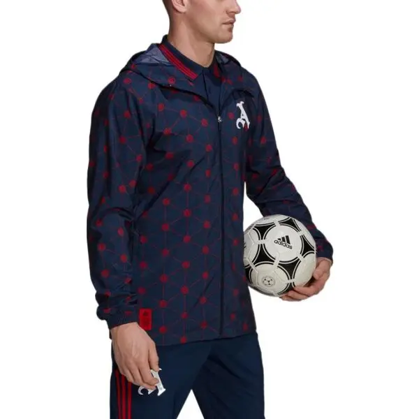 Adidas Arsenal Windbreaker With Graphic Print