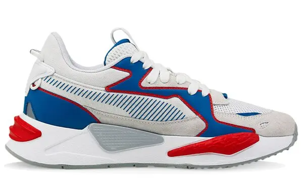 PUMA Rs-z "outline" Low Top Sneakers - Gray/blue/white