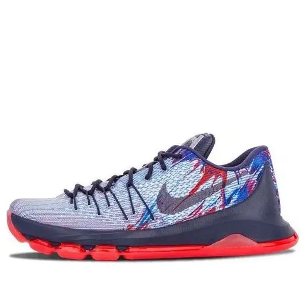 Nike Kd 8 'independence Day' Athletic Sneakers - /midnight Blue/red