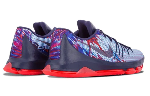 Nike Kd 8 'independence Day' Athletic Sneakers - /midnight Blue/red