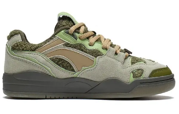 LI-NING Moon White Dream Catching" Sneakers - Green/tan