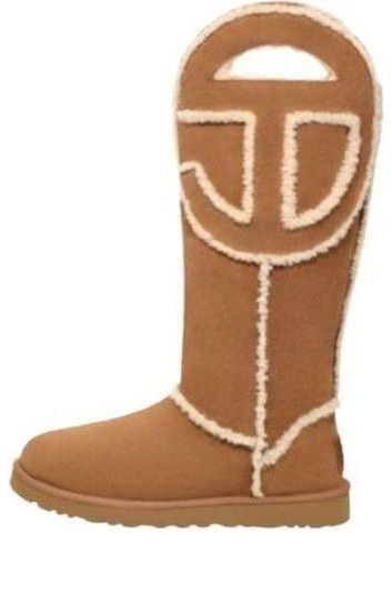 UGG X Telfar Logo Tall Boots - Chestnut