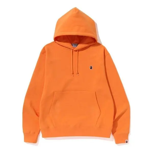 A BATHING APE Ape Head Pullover Hoodie - Orange