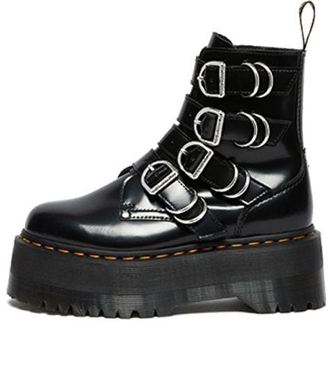 Dr. Martens Jadon Max Platform Combat Boots - Black