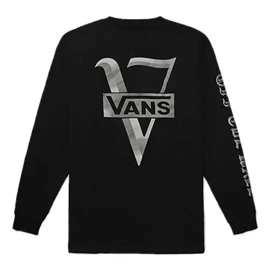 VANS Long Sleeve Printed T-shirt - Black