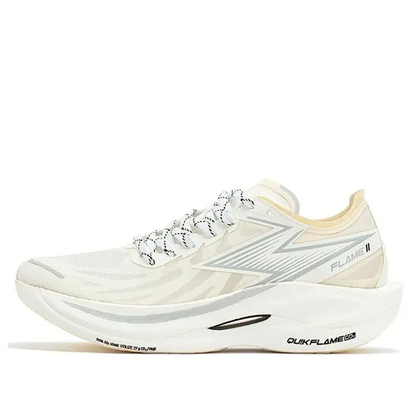361 DEGREES X Qu!k Foam Flying Flame 2 Sneakers - Beige/white