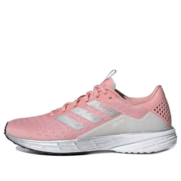 Adidas Sl20 Glory Pink Silver Metallic Running Shoes - Pink/gray
