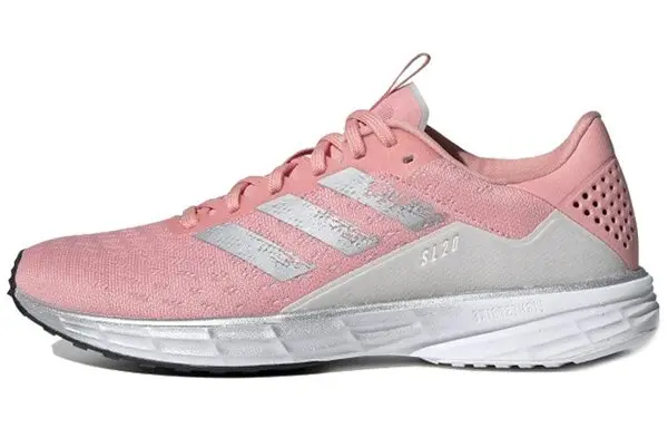 Adidas Sl20 Glory Pink Silver Metallic Running Shoes - Pink/gray