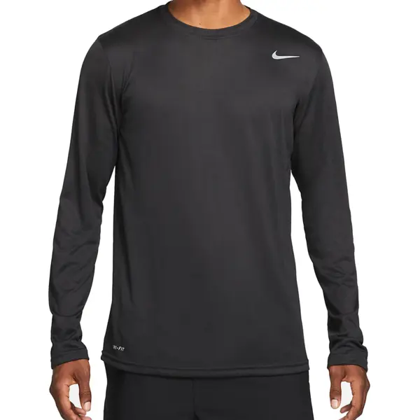 Nike Dri-fit Team Legend Long Sleeve Training Top - Black/white