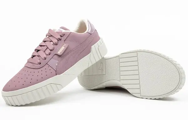 PUMA Cali Nubuck Sneakers - Pink/purple