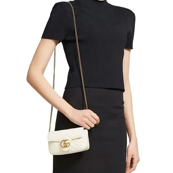 Gucci Gg Marmont Matelassé Leather Shoulder Bag