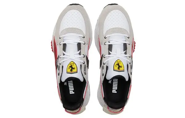 PUMA Scuderia Ferrari X Wild Rider Low Top Sneakers - White/black/red