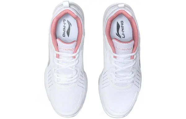 LI-NING Athletic Sneakers With Shock-absorbing Soles - White