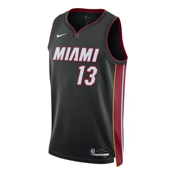 Nike Dri-fit Nba Miami Heat Bam Adebayo Icon Edition 2022/23 Swingman Jersey - None