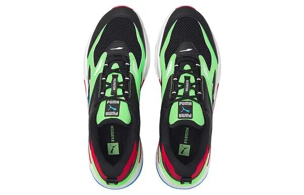 PUMA Rs-fast Elektro Green Low Top Sneakers - Black