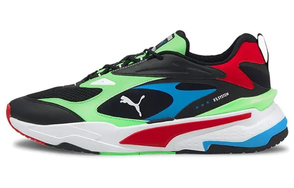 PUMA Rs-fast Elektro Green Low Top Sneakers - Black