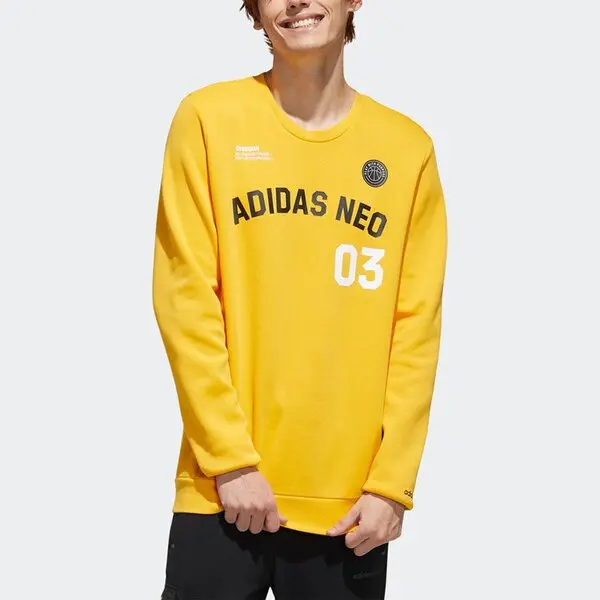 Adidas Neo University Pullover With Graphic Detailing - Yellow