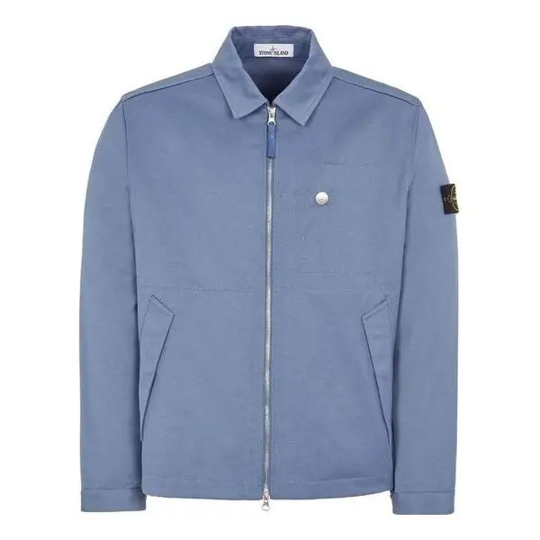 Stone Island Zip-up Jacket - Mid Blue