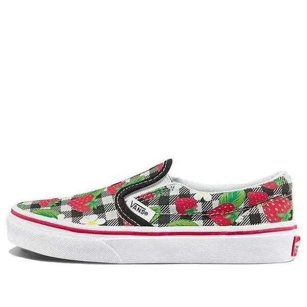 VANS Slip-on Sneakers With Strawberry Print - Black/white/red