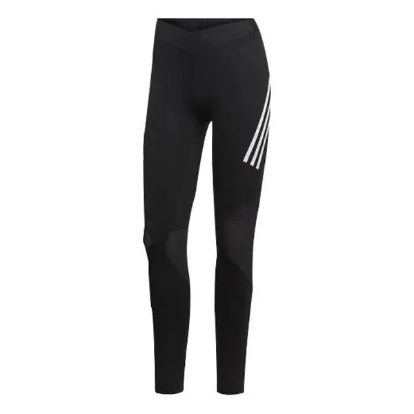 Adidas Alphaskin Sport 3 Stripes Long Tights - Black
