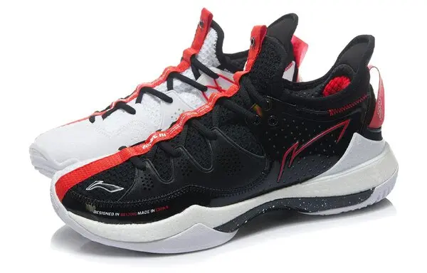 LI-NING Halberd 3 Athletic Sneakers - Black/white/red