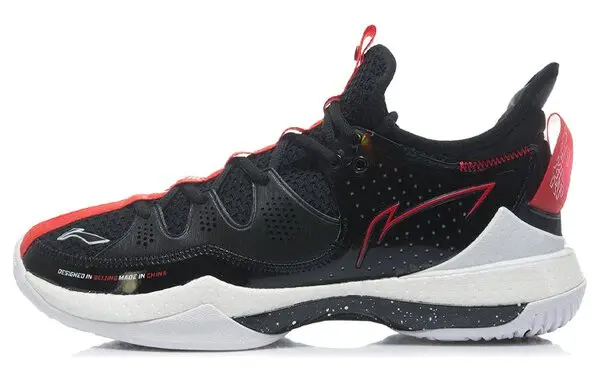 LI-NING Halberd 3 Athletic Sneakers - Black/white/red