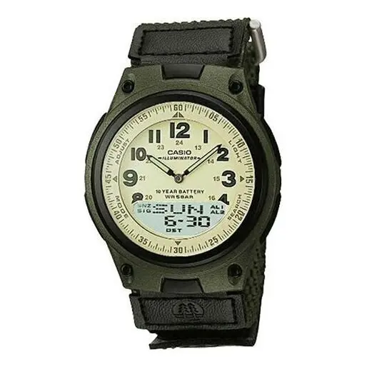 Casio Analog/digital Combination Watch With Illuminator - Army Green