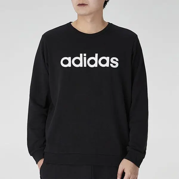 Adidas Round Neck Casual Pullover With Long Sleeves