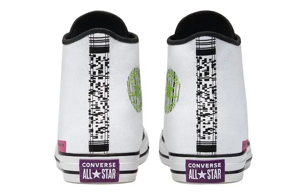 CONVERSE Chuck Taylor All Star High Top Sneakers - White/black/pink
