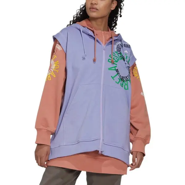 Adidas Stella Mccartney Logo Graphic Sleeveless Hoodie