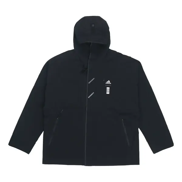 Adidas Martial Arts Series Logo Hooded Jacket - Black