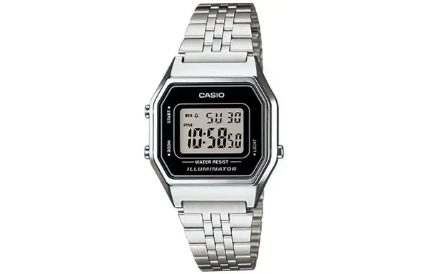 Casio Quartz Waterproof Digital Watch - Silver