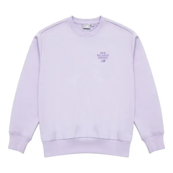 NEW BALANCE Logo Print Pullover - Purple