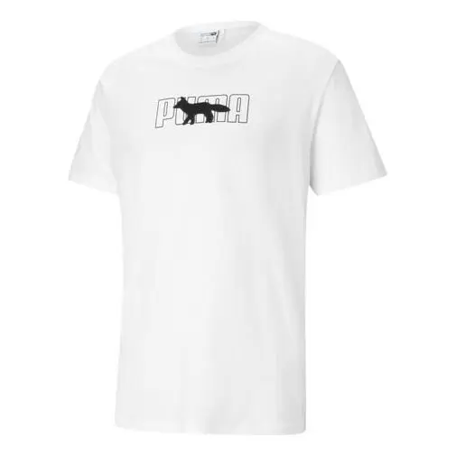 PUMA X Maison Kitsune Embroidery Round-neck White - Default Color
