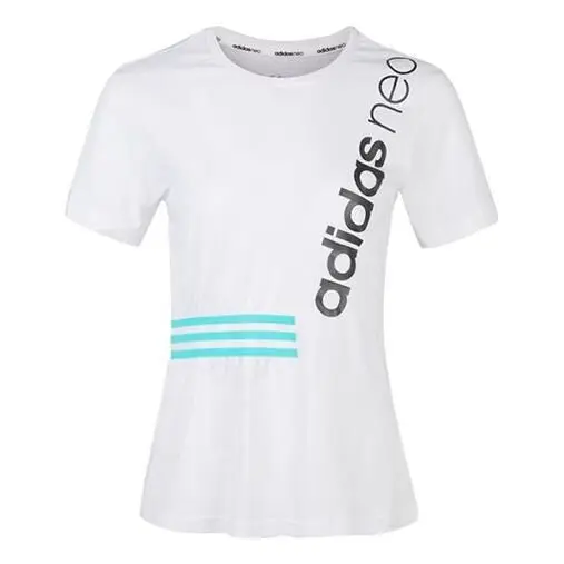 Adidas Neo Short Sleeve Round Neck T-shirt - White