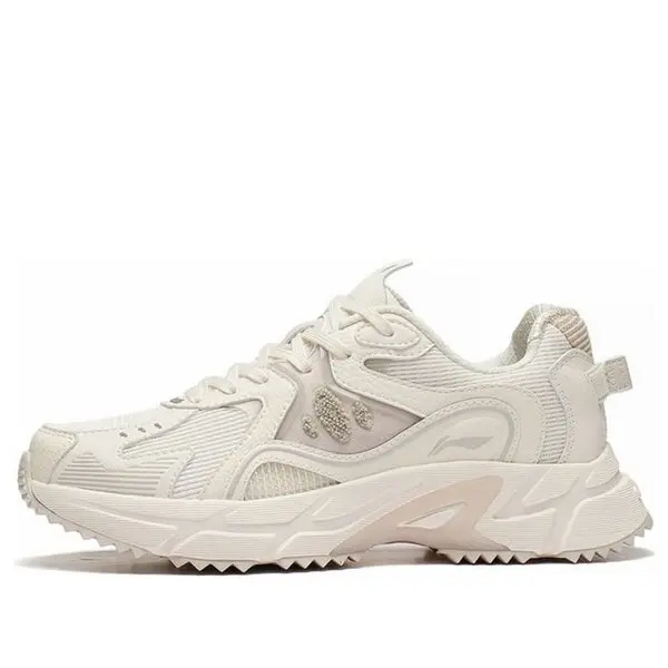 LI-NING Casual Lightweight Low-top Sneakers - White/beige
