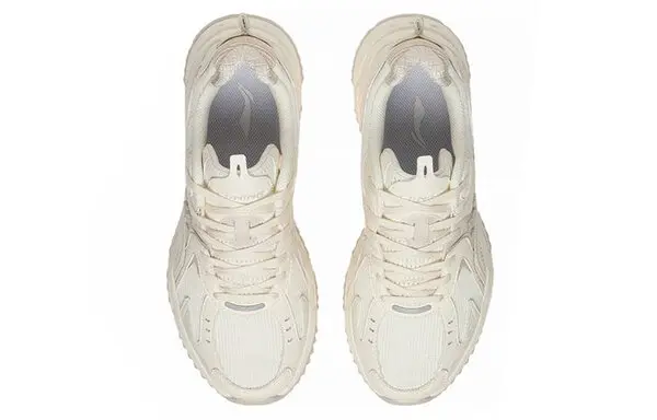 LI-NING Casual Lightweight Low-top Sneakers - White/beige
