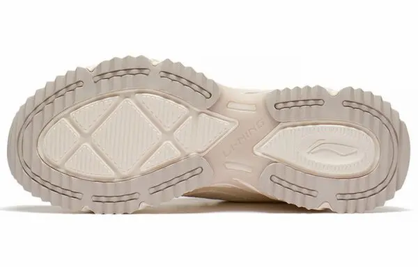 LI-NING Casual Lightweight Low-top Sneakers - White/beige