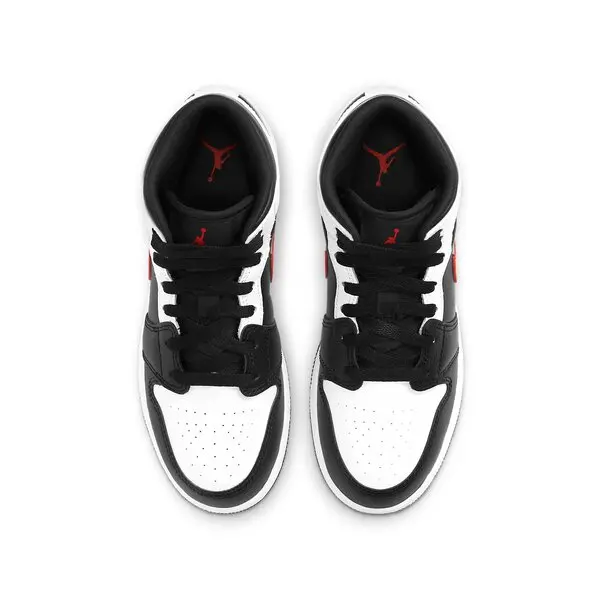 JORDAN 1 Mid Se - Black/white/red