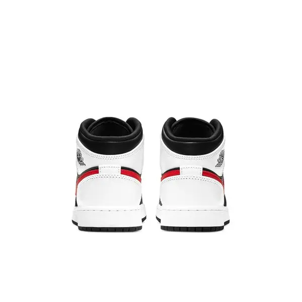 JORDAN 1 Mid Se - Black/white/red