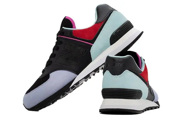 NEW BALANCE Louis De Guzman X 574 "geometric Color-blocked - Gray/blue/black