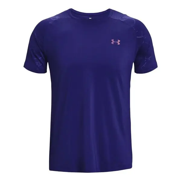 Under Armour Rush Emboss Short Sleeve T-shirt - Blue
