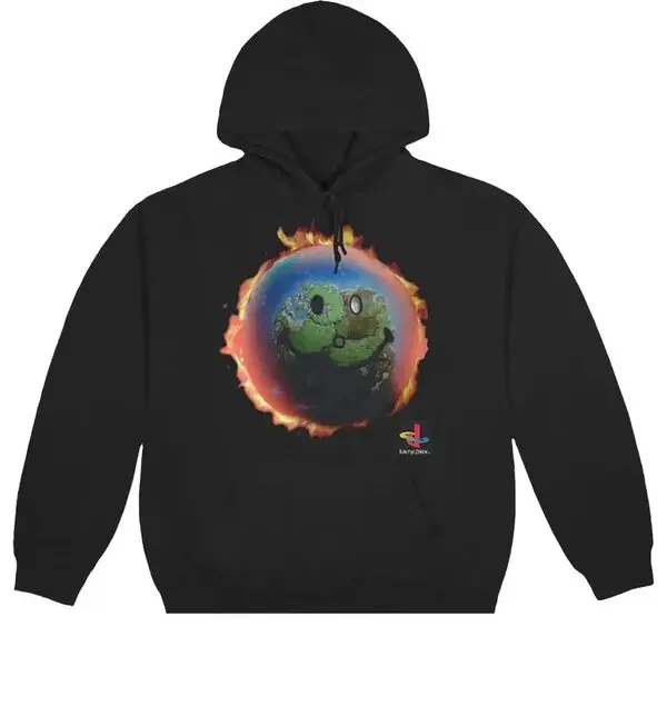 TRAVIS SCOTT Cactus Jack X Playstation World Hoodie - Black