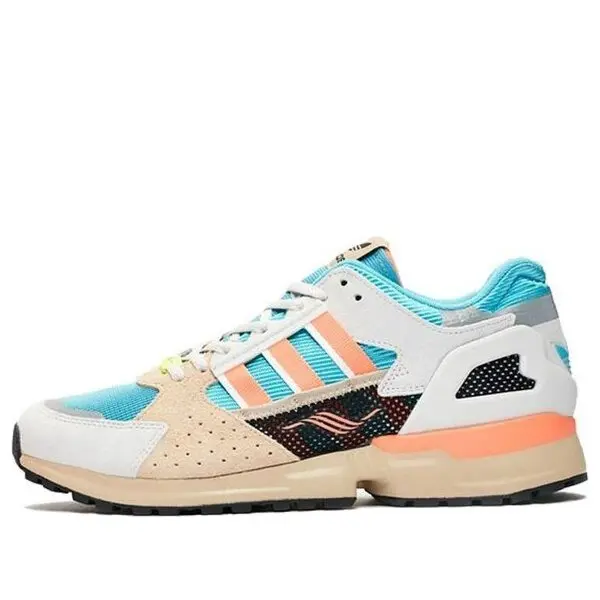 Adidas Zx 10000c " Coral Blue" Sneakers - Grey
