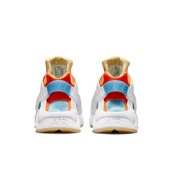Nike Huarache "white Safety Orange - White/blue