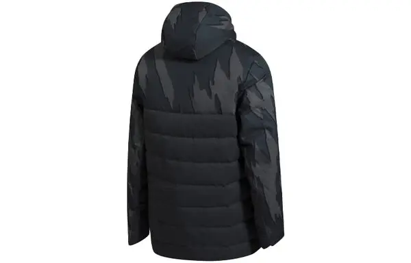 Adidas Real Madrid Hooded Down Jacket - Black