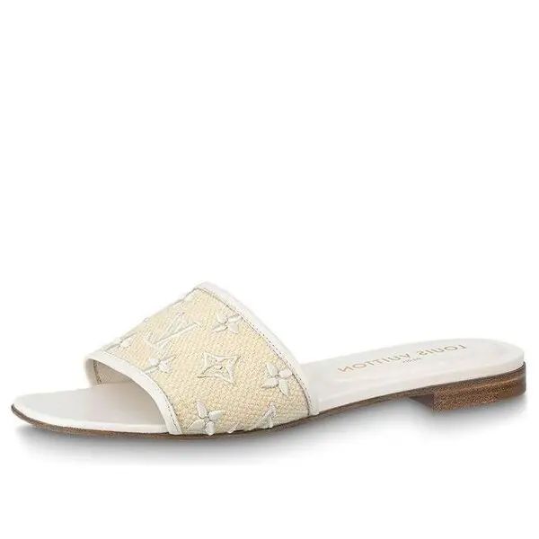 LOUIS VUITTON Revival Flat Mules - Yellow/white